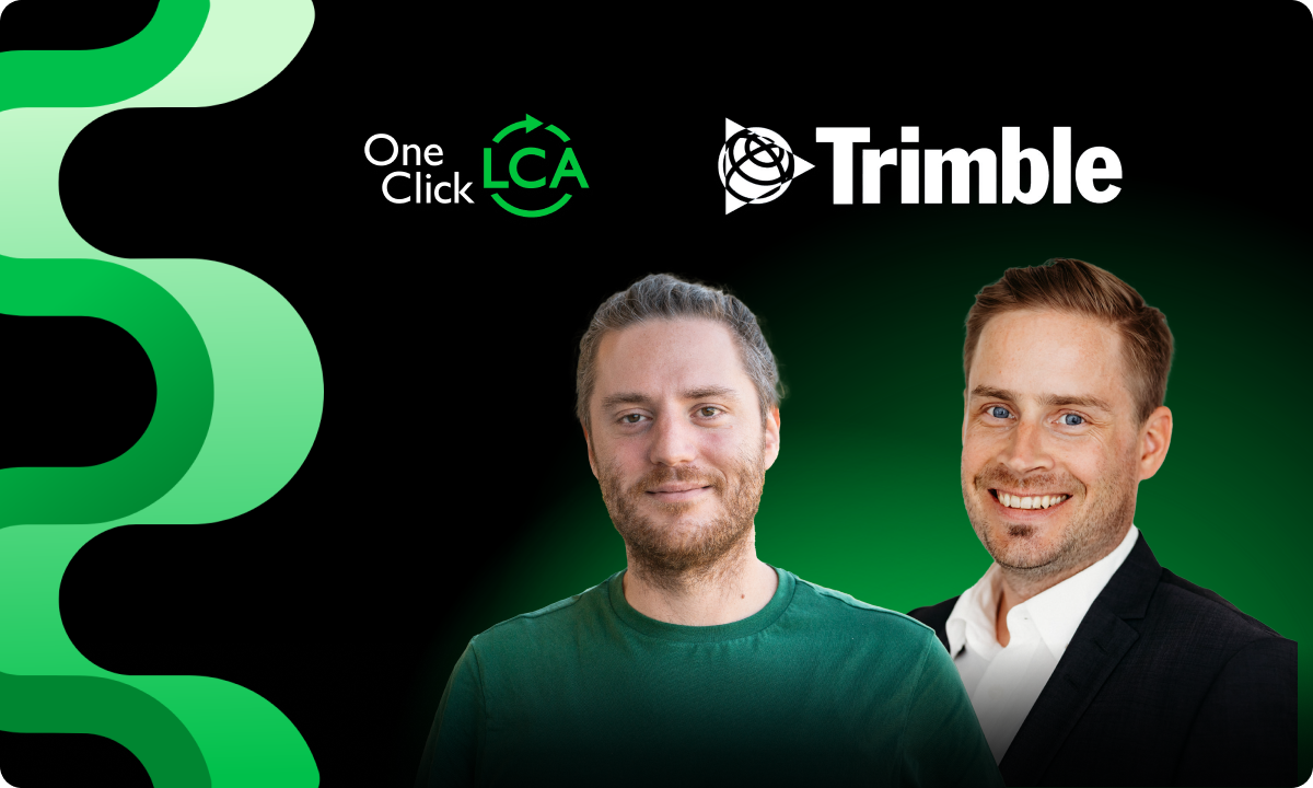 Optimizing EPD and LCA workflows with Trimble | One Click LCA